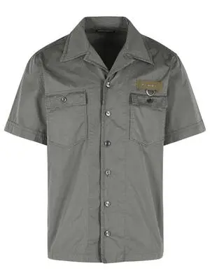 Dolce & Gabbana Grey Cotton Shirt