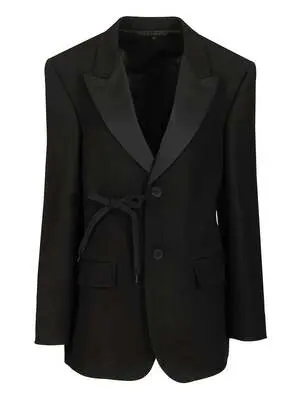 Balenciaga Wrap Tuxedo Jacket - Black