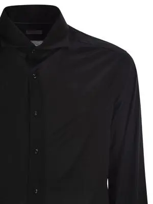 Brunello Cucinelli Silk And Cotton T-shirt Shirt - Black