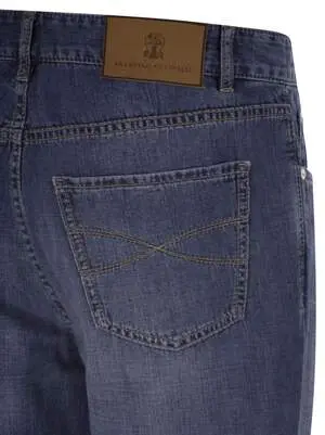 Brunello Cucinelli Traditional Fit Five-pocket Denim Trousers - Multicolor