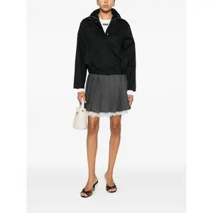 SELF-PORTRAIT Pleated Mini Skirt - Gray