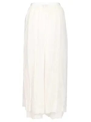 FORTE_FORTE Embroidered Voile Long Skirt