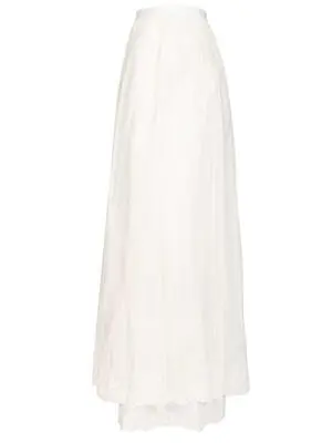 FORTE_FORTE Embroidered Voile Long Skirt