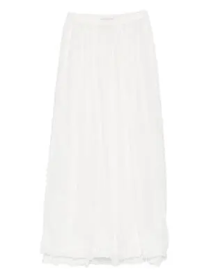 FORTE_FORTE Embroidered Voile Long Skirt