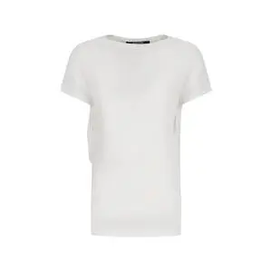 Jacquemus Draped Open Back Short Sleeve T-shirt - White