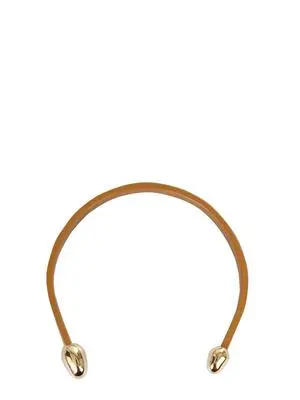 Bottega Veneta Leather Necklace - Cream