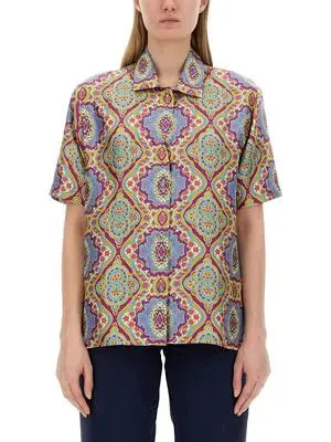 Etro Printed Silk Shirt
