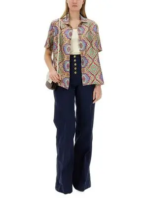 Etro Printed Silk Shirt