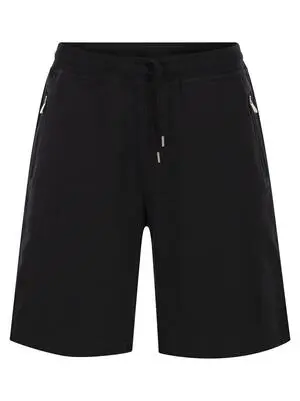 Brunello Cucinelli Techno Cotton Fleece Bermuda Shorts - Black