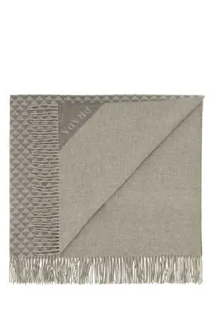 Prada Embroidered Wool Blend Symbole Double Blanket