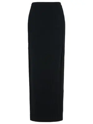 Alessandra Rich Virgin Wool Blend Long Skirt