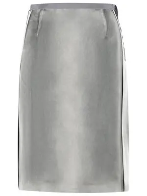 MAISON MARGIELA Maison Margiela Grey Viscose Midi Skirt Women Gray