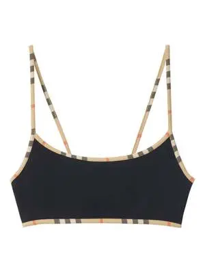 Burberry Checked Edge Bikini Top