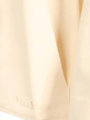 Max Mara Viscose Crepe Cardigan - White