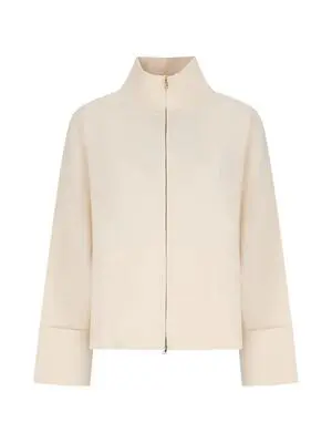 Max Mara Viscose Crepe Cardigan - White