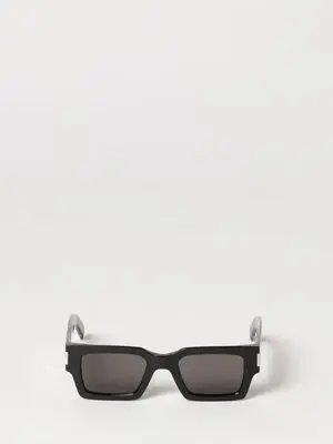 Saint Laurent Rectangular Acetate Sunglasses With Logo Lettering