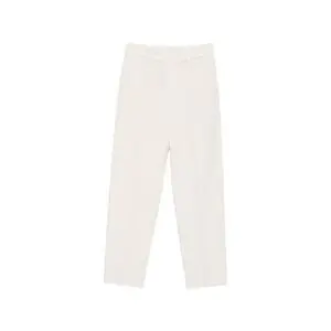 Brunello Cucinelli Neutrals Trousers Straight Trousers - Cream