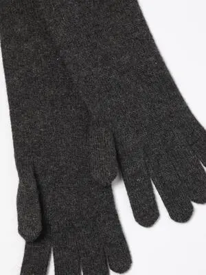 Max Mara Knitted Cashmere Gloves - Gray