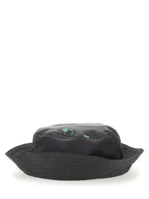 Moschino Bucket Hat With Logo - Black