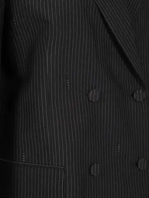 Fendi Pinstriped Wool Blazer - Blue