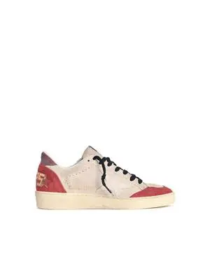 GOLDEN GOOSE Ball Star Suede Sneakers - Cream