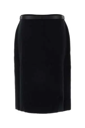 FERRAGAMO Stretch Wool Blend Skirt
