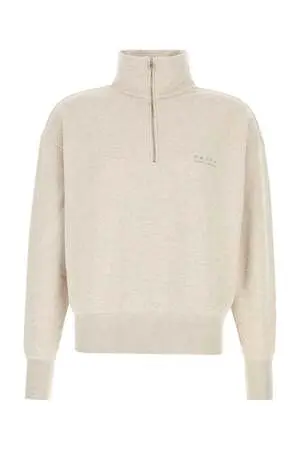 Prada Melange Sand Cotton Sweatshirt - Brown