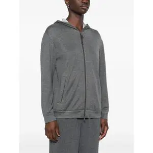 Brunello Cucinelli Grey Tops Hoodies