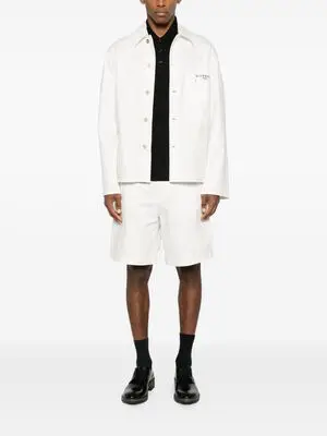 Givenchy Denim Cargo Shorts
