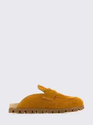 Miu Miu Suede Sabots - Brown