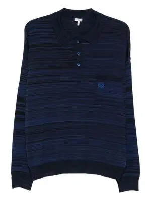 Loewe Anagram Wool Polo Shirt - Multicolor