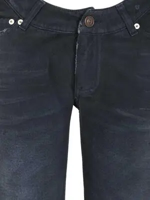 Balenciaga Curved Waist Cotton Denim Pants