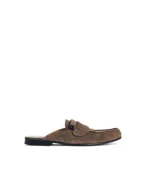 Marni Suede Sabots - Brown