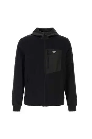 Prada Stretch Cotton Sweatshirt - Black