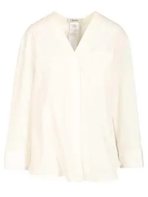 Max Mara Cotton Poplin Shirt - White
