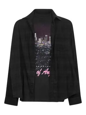 Balenciaga Layered Cotton Shirt - Multicolor