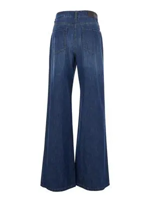 Brunello Cucinelli Faded Effect Denim Jeans