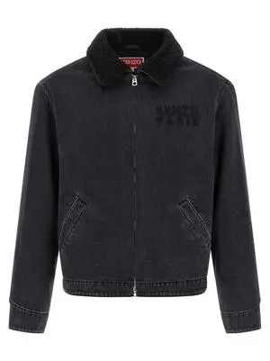 Kenzo Happy Tiger' Denim Jacket - Black