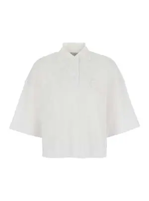 Brunello Cucinelli Cotton Polo With Logo Patch - Multicolor