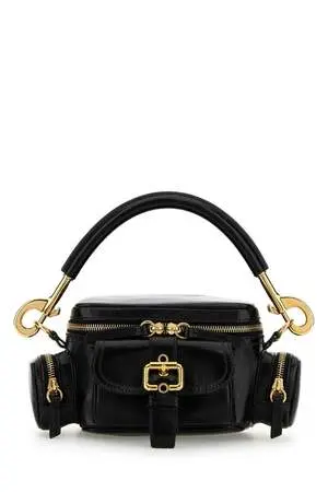 Chloé Leather Small Camera Bag Handbag - Black