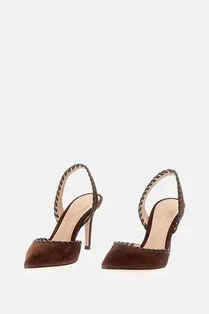 GIANVITO ROSSI Suede Slingback Pumps - Multicolor