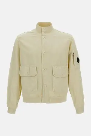 C.P. COMPANY Linen Blend Jacket - Multicolor