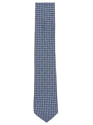 SALVATORE FERRAGAMO Ferragamo Men Tortoiseshell-Print Silk Tie
