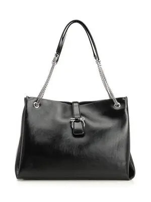 FERRAGAMO Leather Tote Bag - Black