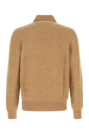 FERRAGAMO Stretch Camel Blend Polo Shirt