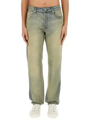 Kenzo Slim Bara Jeans Drawn Varsity - Blue