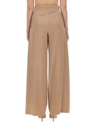 Max Mara Silk Fiesta Piano Trousers - Cream