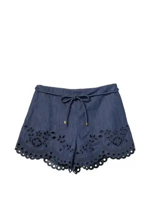 Zimmermann Mahon Denim Shorts - Multicolor