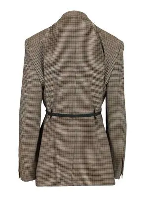 Balenciaga Tailored Wrap Jacket - Brown