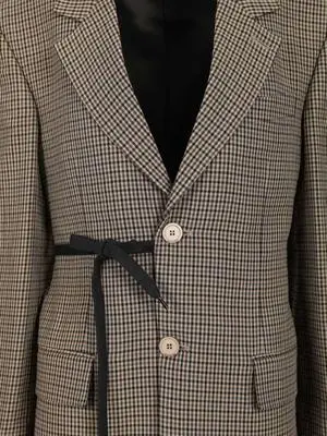 Balenciaga Tailored Wrap Jacket - Brown